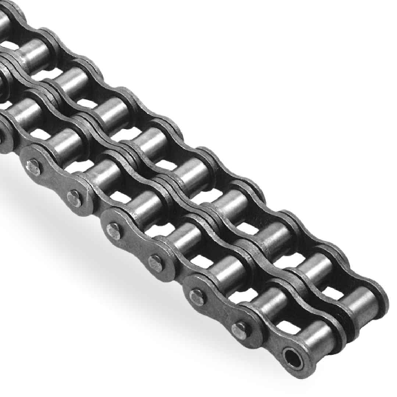 Cadena de rodillos de acero de doble accionamiento ISO 40B-2 de 5 metros con paso de 63,5 mm al ...