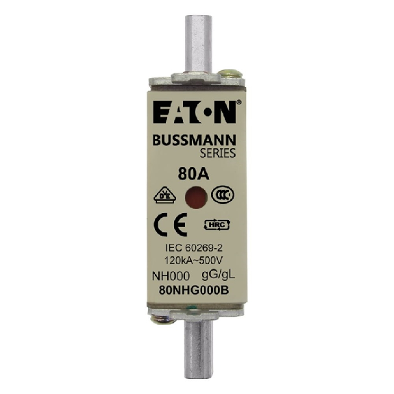 NH FUSE 80A 500V GG/GL SIZE 000 - 80NHG000B au meilleur prix - EATON ...