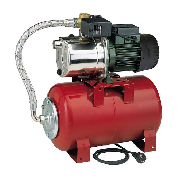 Surpresseur 20L DAB AQUAJETINOXRED13220M - Réservoir horizontal à vessie avec pompe a eau 1 kW ...
