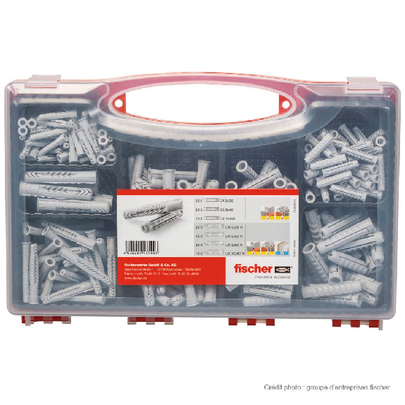 Assortiment de 290 Cheville Universelle FISCHER UX Filetée sur SX au ...