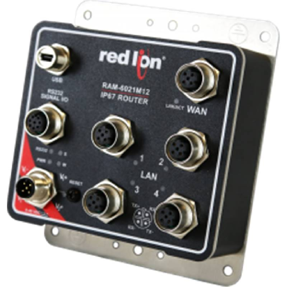 Routeur Secure 5 ports Ethernet M12D, IP67 au meilleur prix - Red Lion ...
