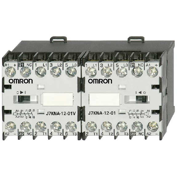 Mini Contacteur inverseur 3P 3F1O AC3, 5,5 kW 12A 110VDC diode zener au ...