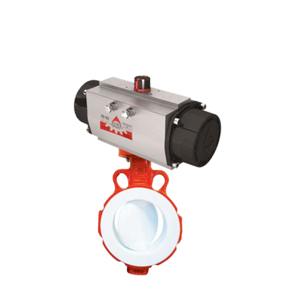 Vanne papillon WAFER - GGG40/PTFE/PTFE - DN50 - GN6/10/16 ANSI150 ...